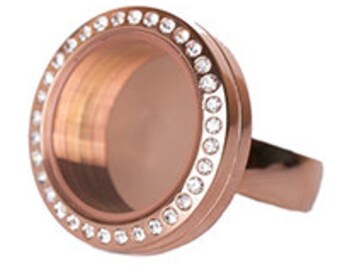 Floating locket ring | Etsy