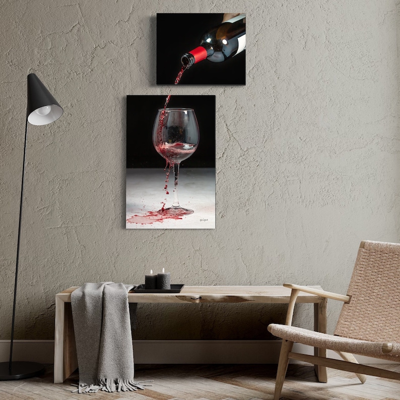 Wine Wall Decoration, Artful Wine Print, Wine Person Gift, Wine Wall ...