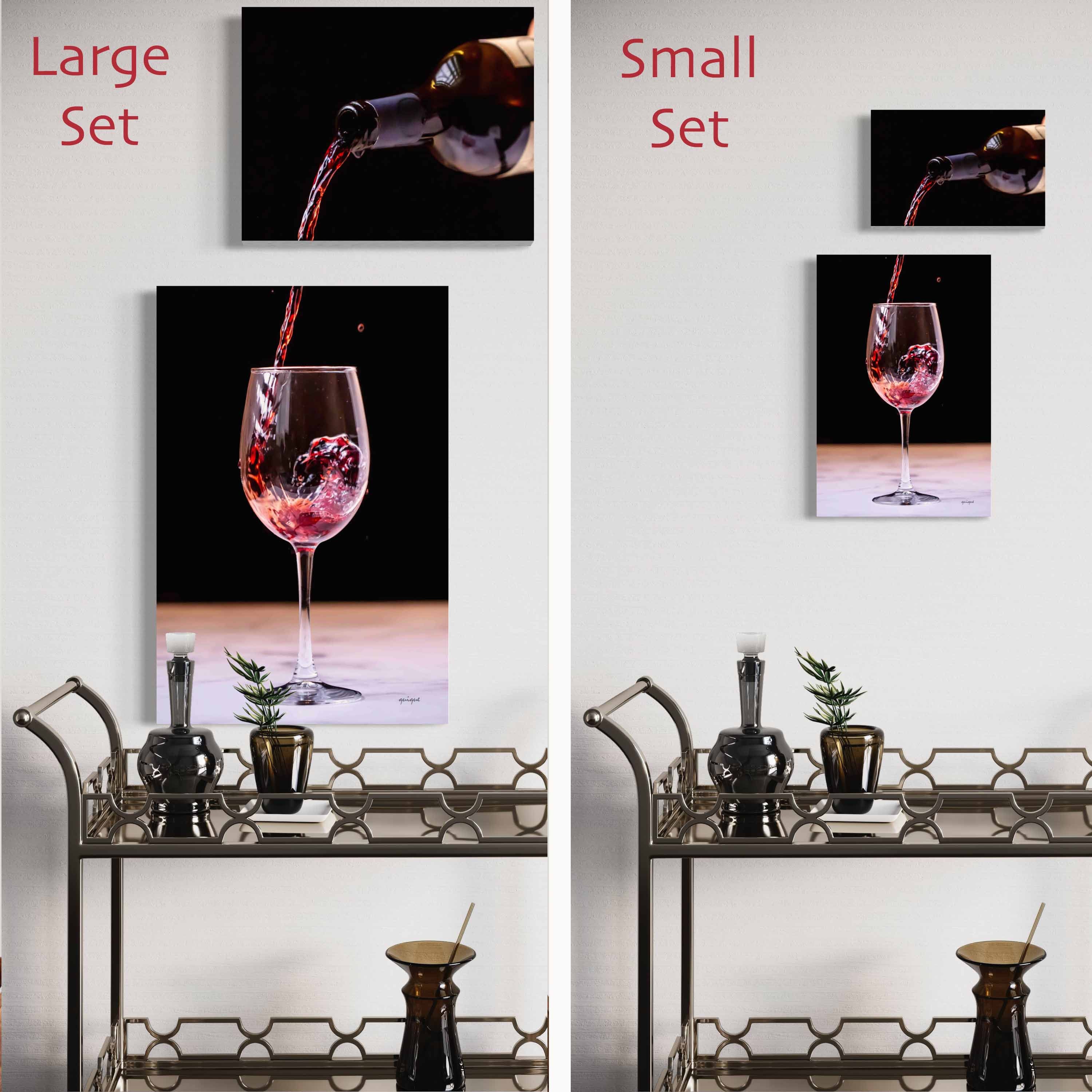 Elegant Wine Glass Art Print for Bar Decor and Wine Lovers - Etsy