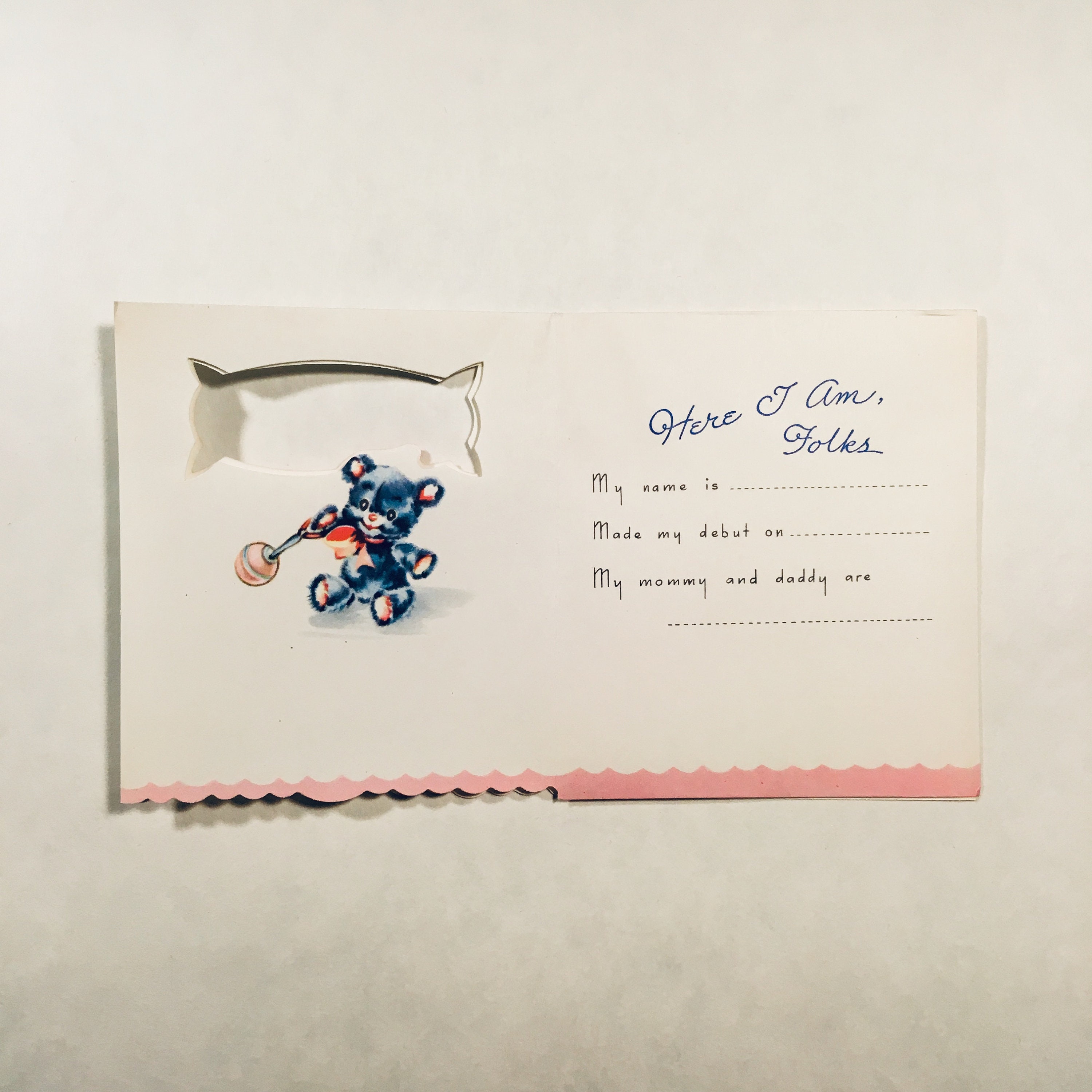 Set of 10 | Vintage Birth Announcement | Unused Like New | 1940s 1950s ...