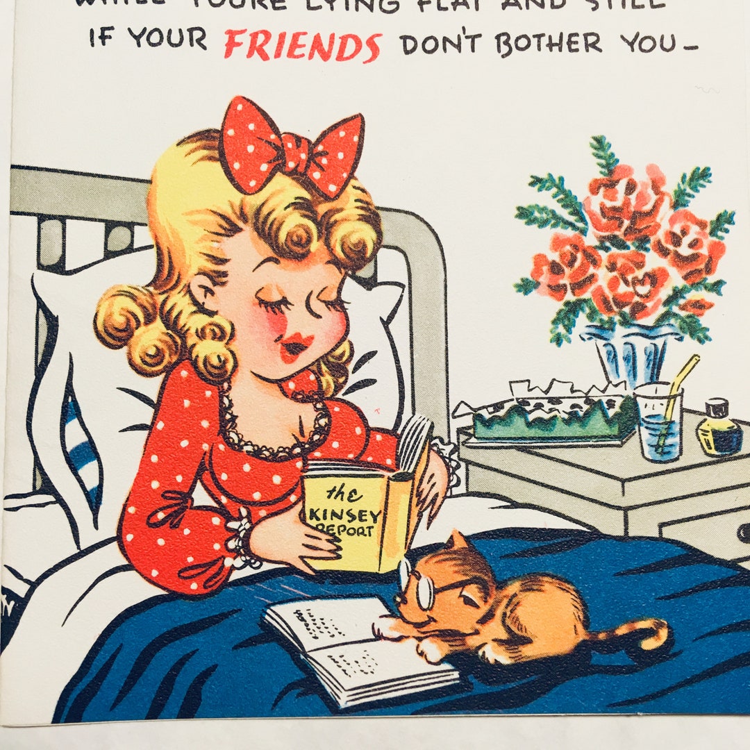 Get Well Soon Card | Vintage 1940s 1950s | Unused Like New | Friend in ...