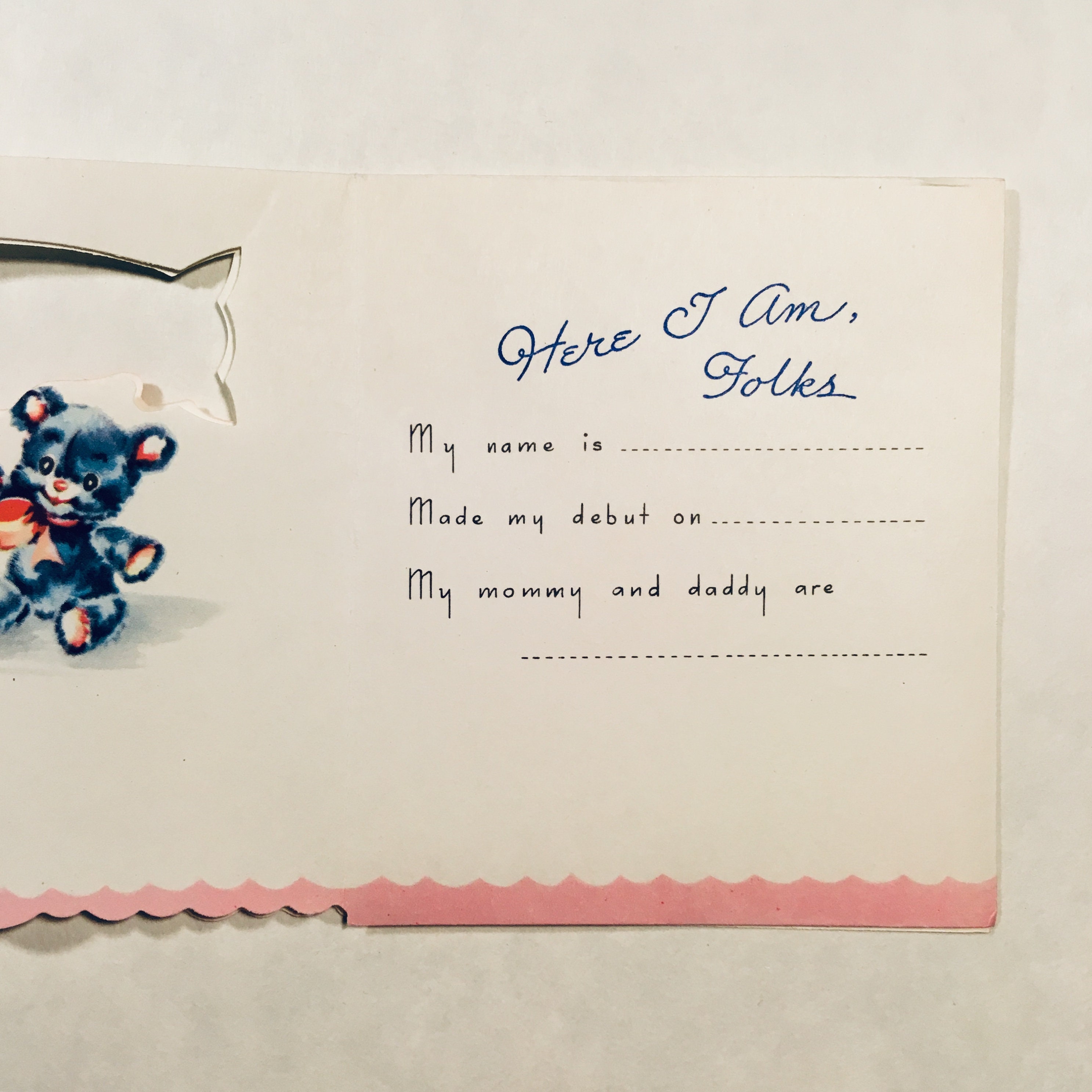 Set of 10 | Vintage Birth Announcement | Unused Like New | 1940s 1950s ...