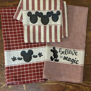 Mickey Mouse Decorative Towel Set - Believe in Magic - Etsy