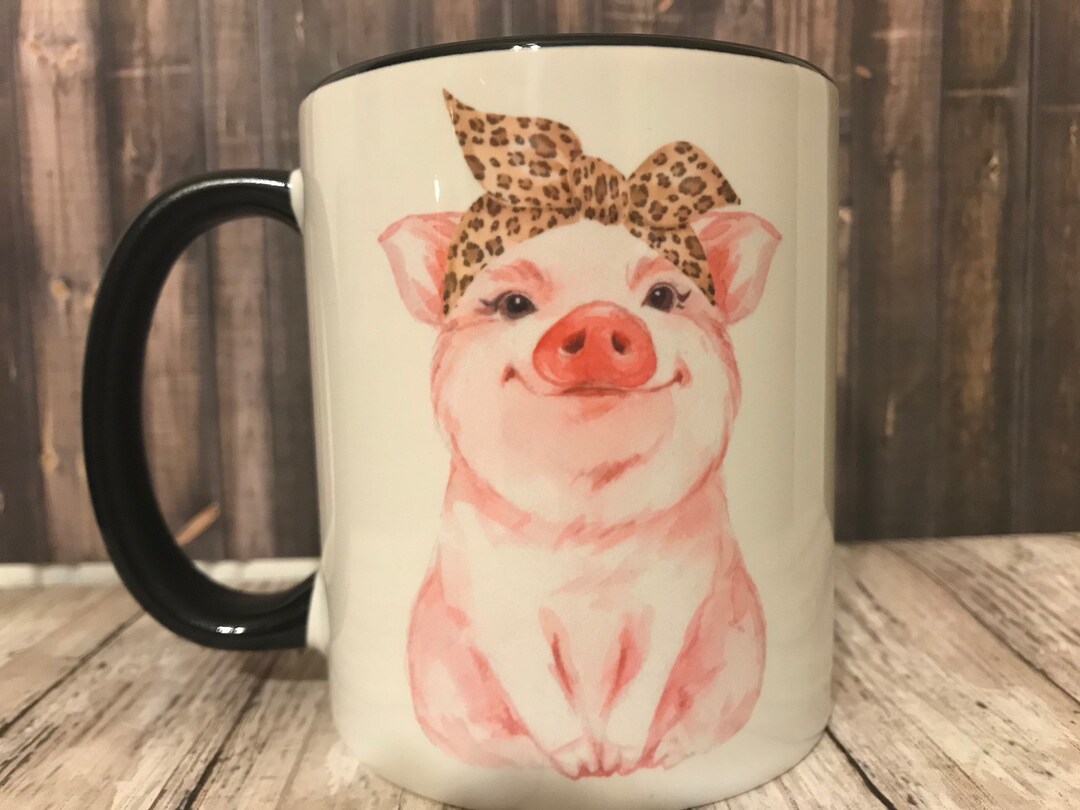 Adorable Pig "gettin' Piggy With It" Mug - Etsy