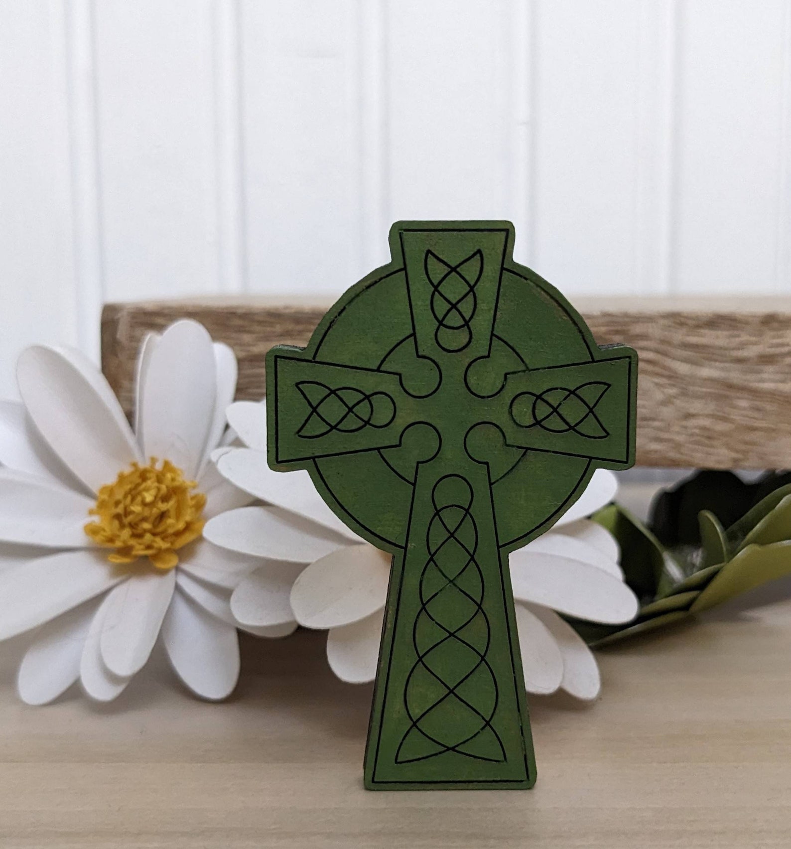 Mini Celtic Wooden Cross Tiered Tray Irish Cross - Etsy