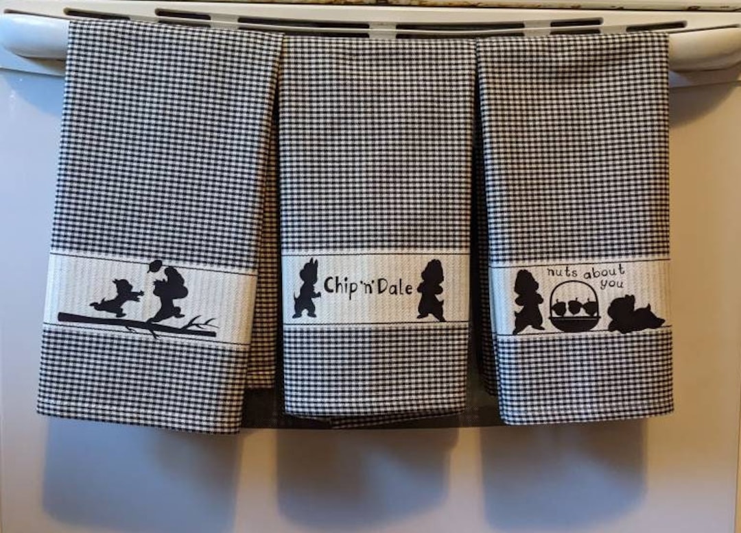 Chip N Dale Decorative Kitchen Towel Set - Etsy