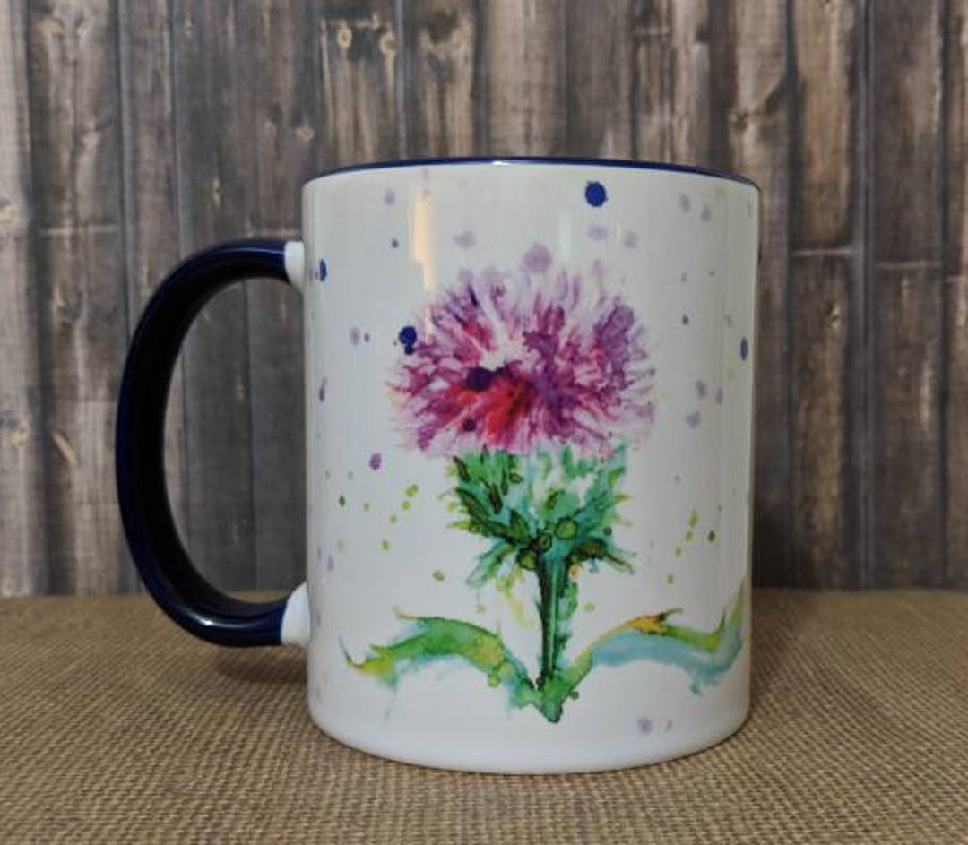 Outlander Mug, Sassenach Mug or Mo Nighean Donn, Thistle Coffee Mug ...