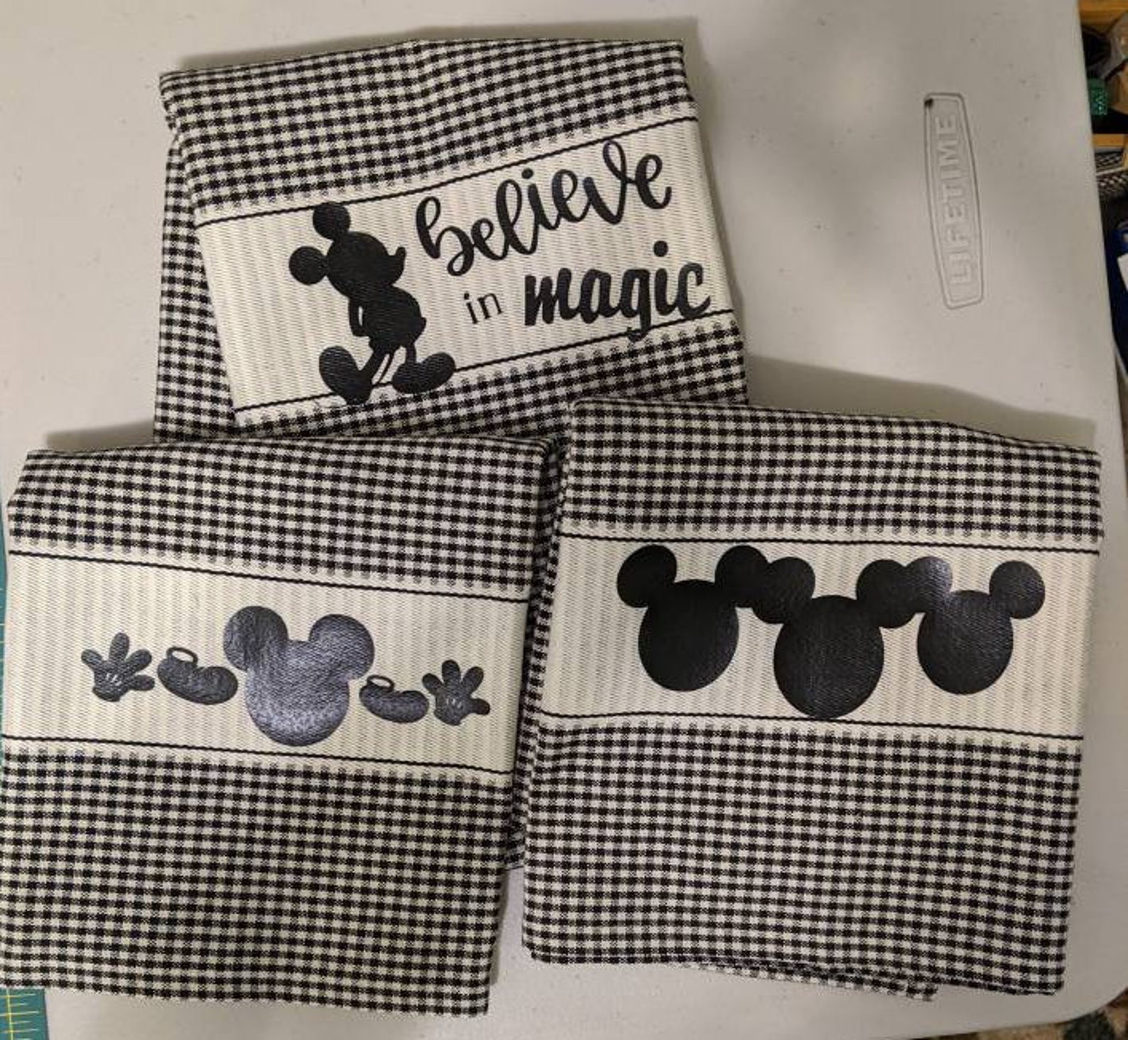 Mickey Mouse Decorative Towel Set - Believe in Magic - Etsy