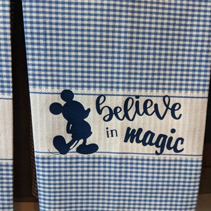 Mickey Mouse Decorative Towel Set - Believe in Magic - Etsy