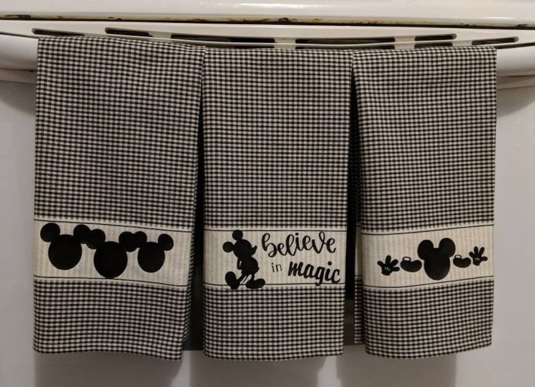 Mickey Mouse Decorative Towel Set - Believe in Magic - Etsy
