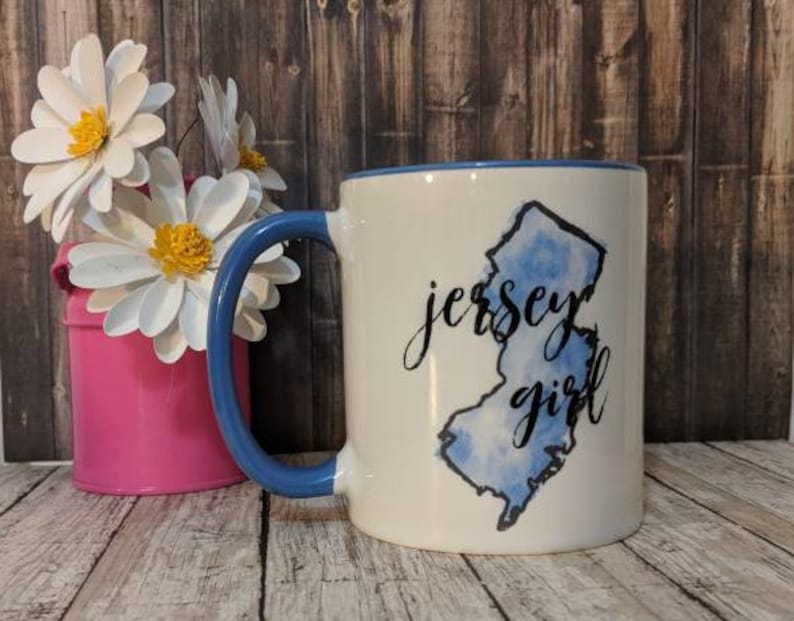 Jersey Girl Mug New Jersey Coffee My Home Town Coffee Mug | Etsy