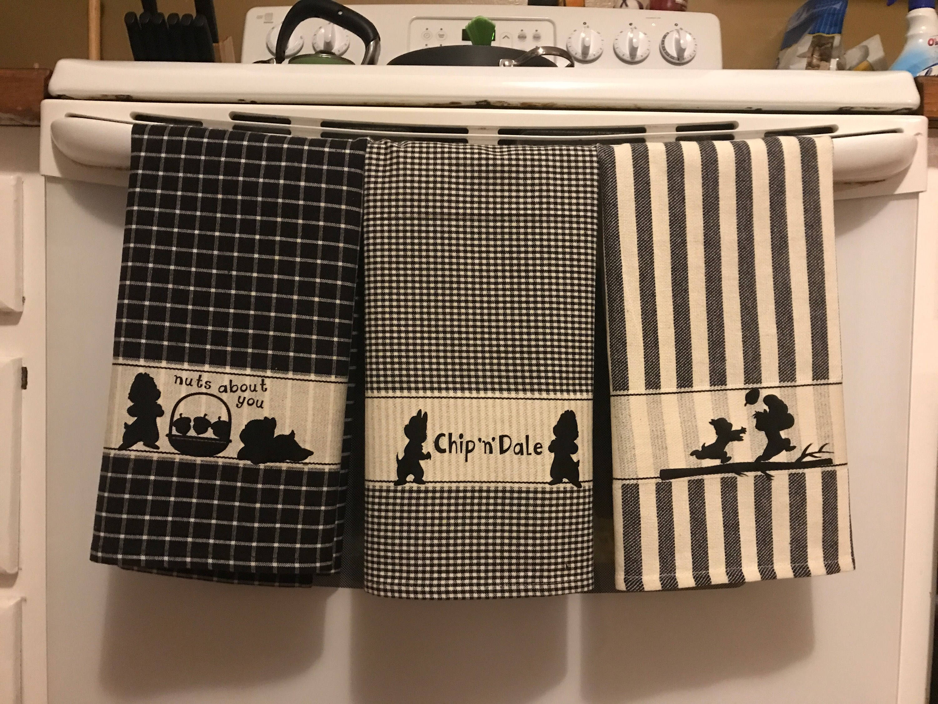 Chip N Dale Decorative Kitchen Towel Set | Etsy