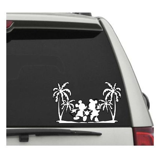 Mickey and Minnie Car Decals - Etsy