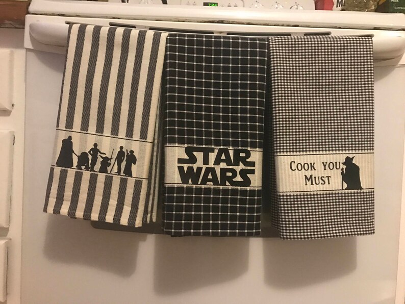 Star Wars Decorative Towel Set Decorative Bar or Kitchen - Etsy