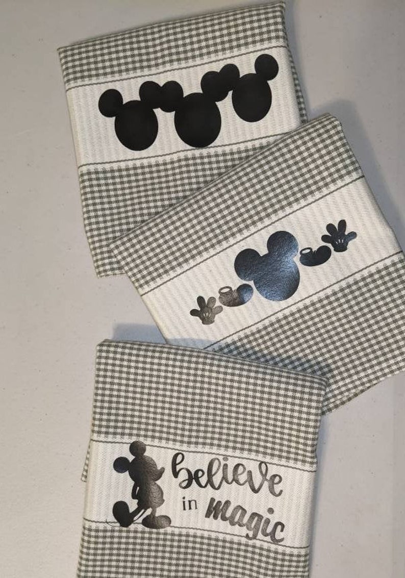 Mickey Mouse Decorative Towel Set - Believe in Magic - Etsy