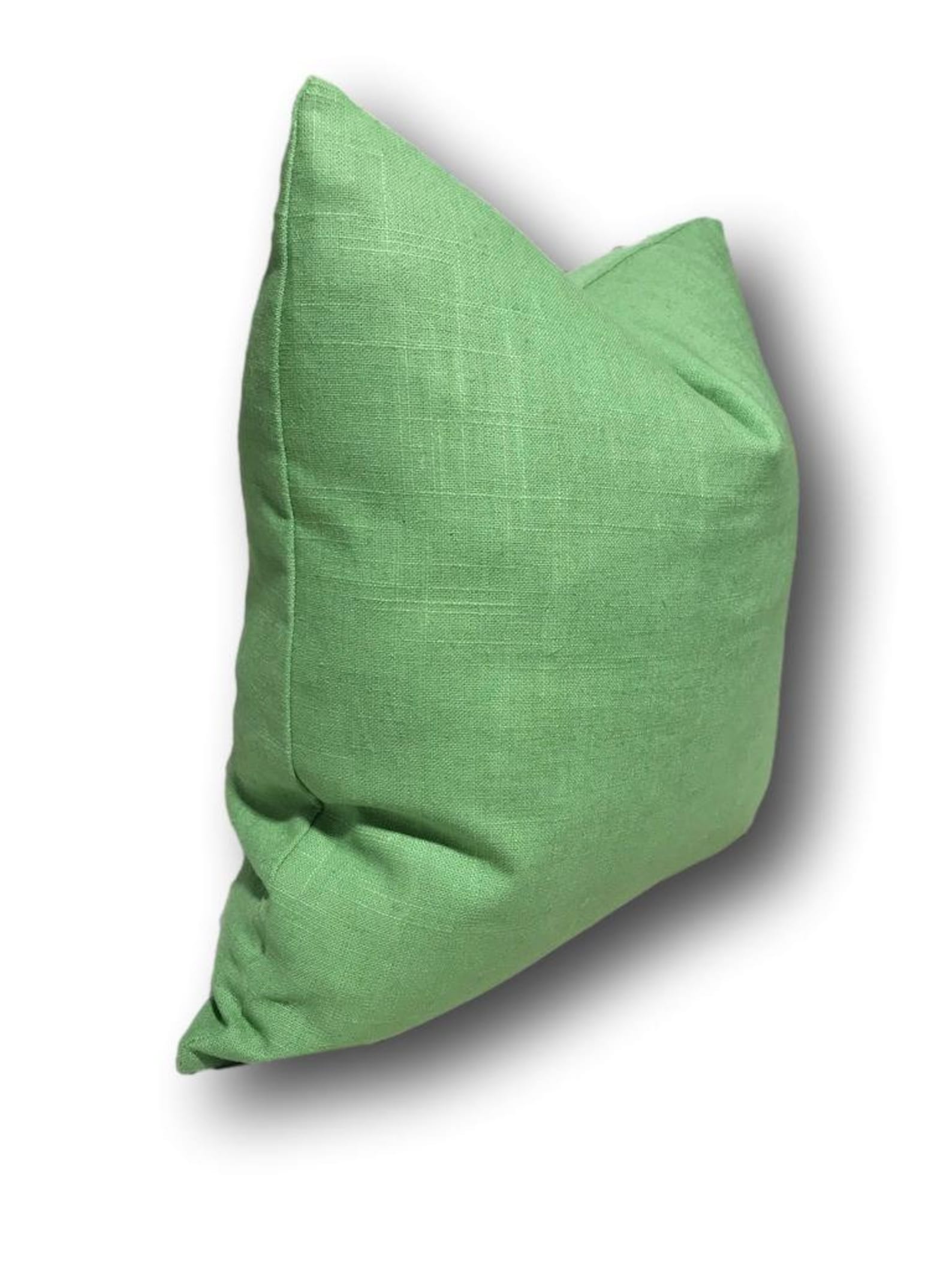 Madcap Cottage Linen Slub Grass Pillow Cover - Green Linen Pillow Cover ...