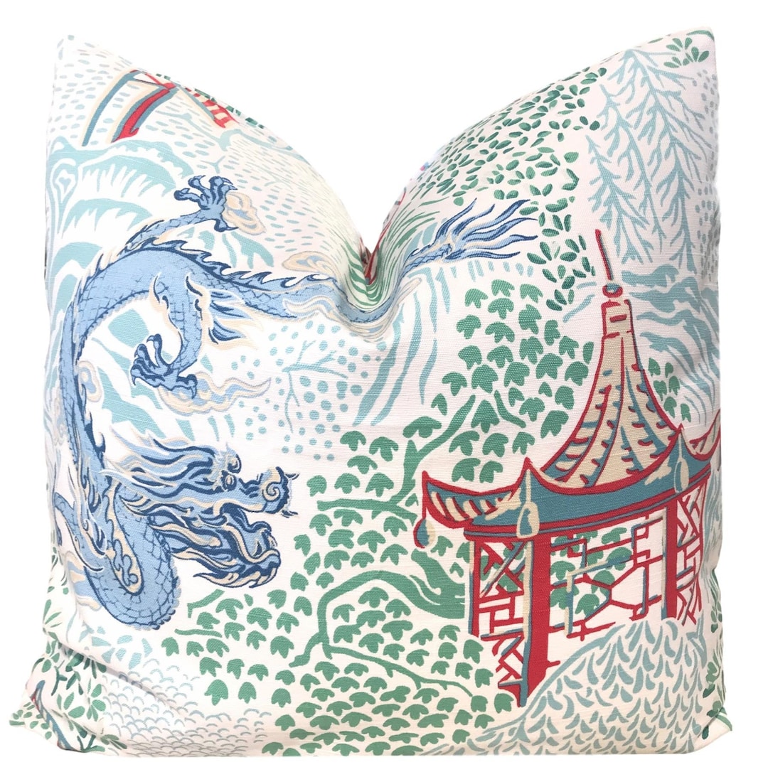 Pagoda Pillow Cover - Nanjing Pillow - Vern Yip Oxnard Aqua Garden ...