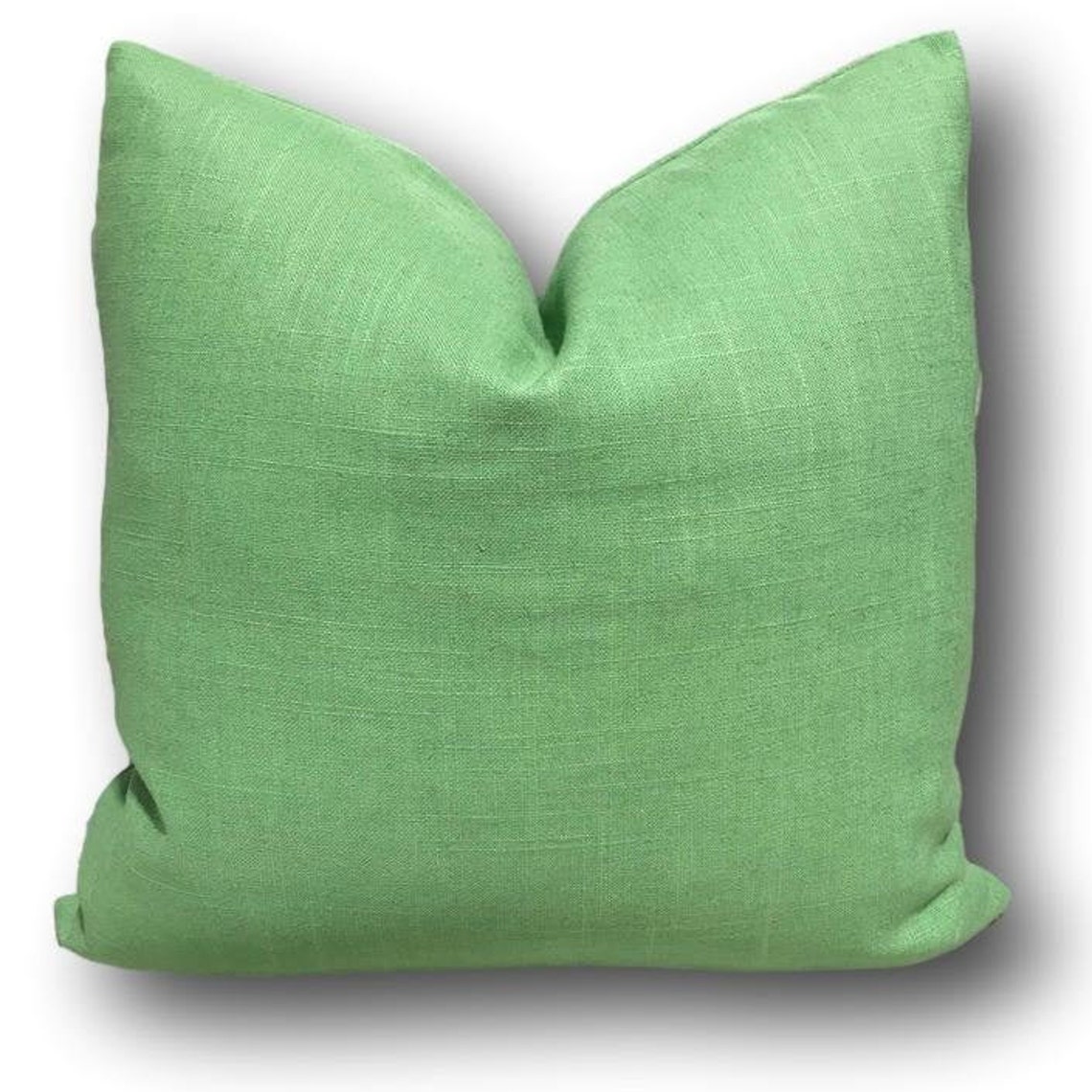 Madcap Cottage Linen Slub Grass Pillow Cover - Green Linen Pillow Cover ...