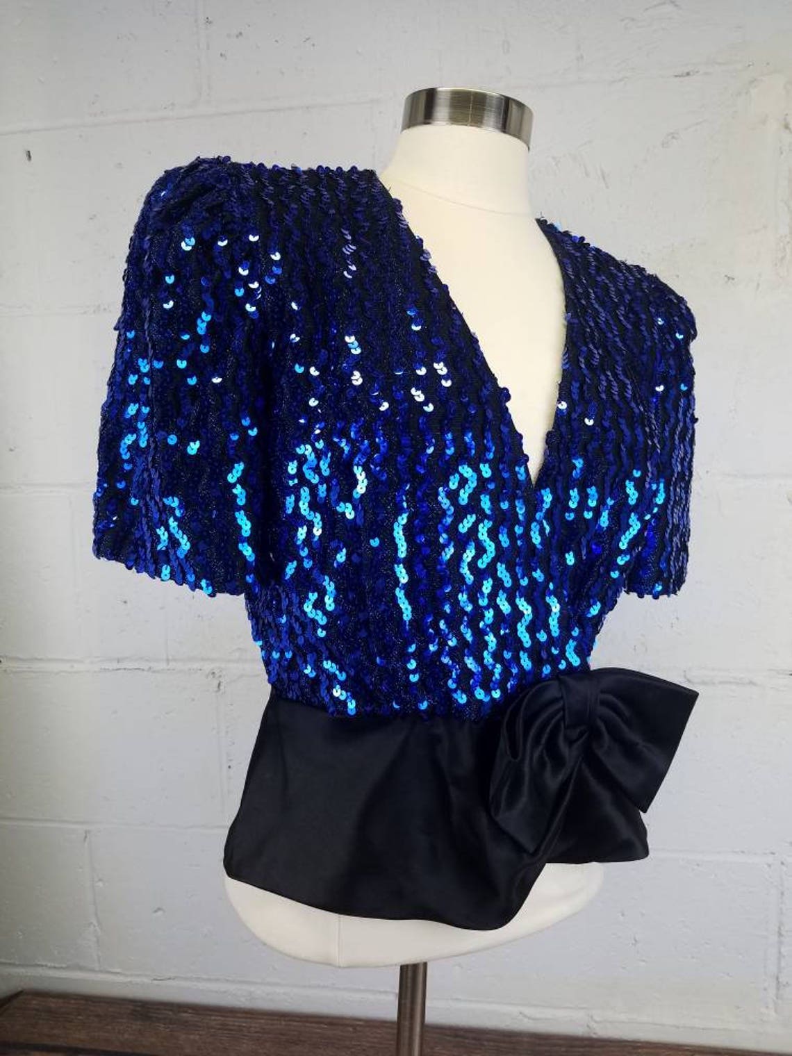 Vintage 1980s Barbara Chodos for Michael Marcella Ltd Blue - Etsy