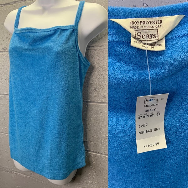 Terry Cloth Tank Top - Etsy