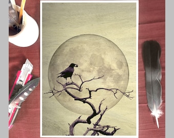 Crow Art - Etsy UK