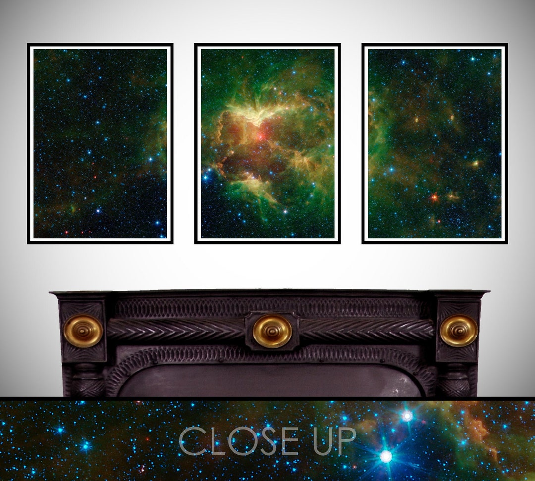 Jack-o-lantern Nebula, Pumpkin, Astronomy Print, NASA, Spitzer, Space ...