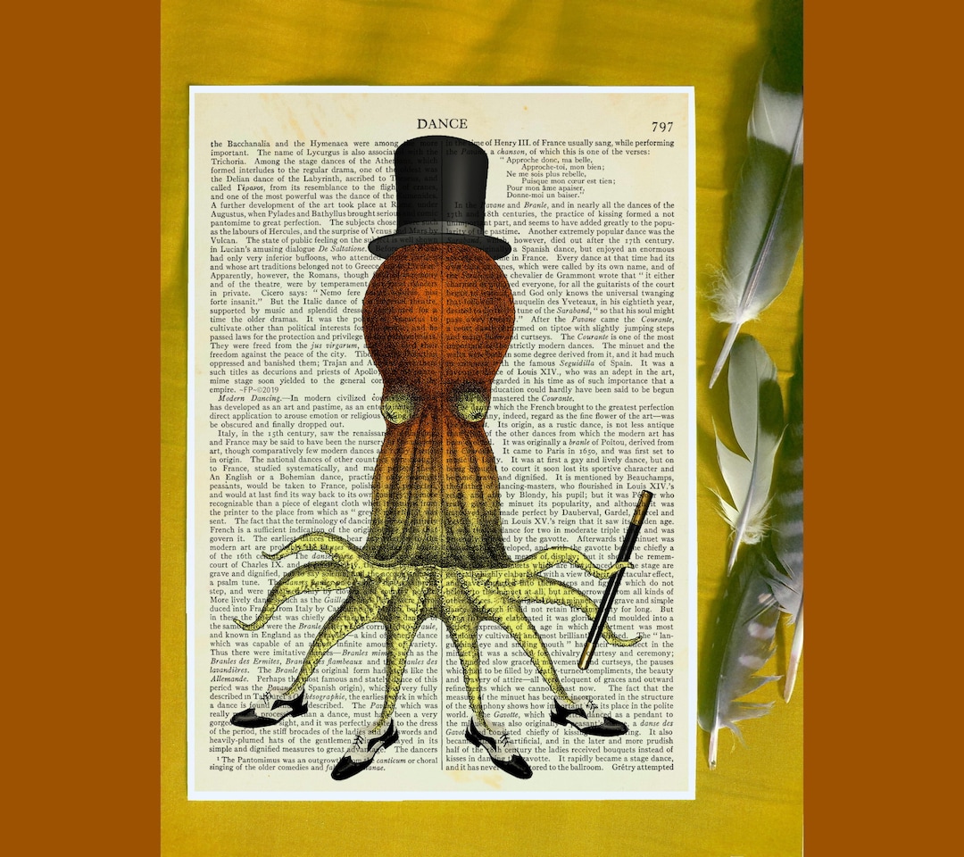 Octopus, Tap Dance - Eclectic Wall Art, Octopus Art, Gifts for Dancers ...