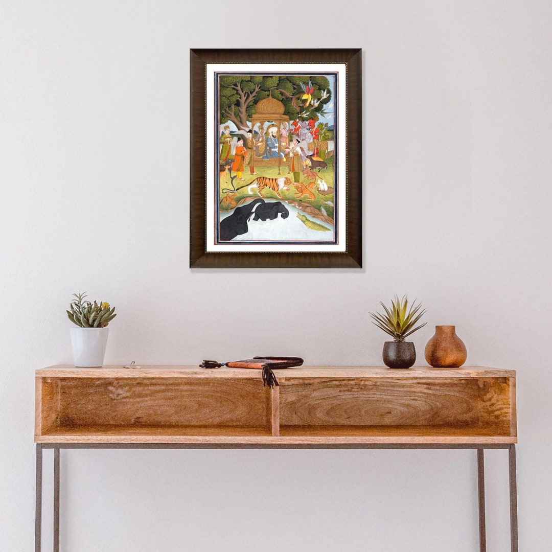 Solomon King of the Three Worlds - Eclectic Decor, Mughal Art Digital ...