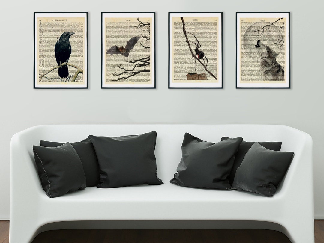 Gothic Home Decor, Raven Art, Eclectic, Gothic Decor, Gifts for Goths ...