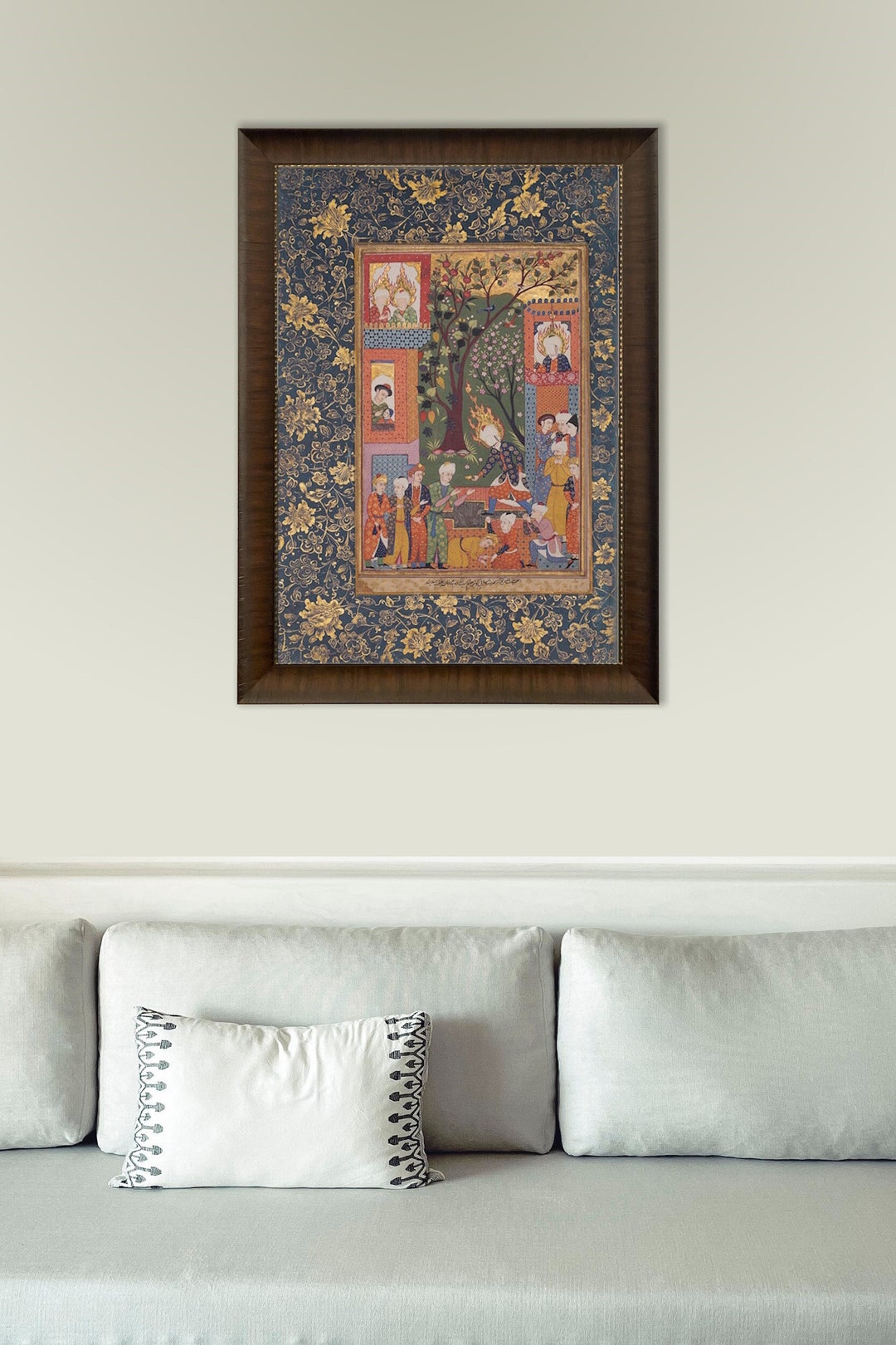 Khidr Gives Water of Immortality, Eclectic Decor, Mughal Wall Art, Sufi ...