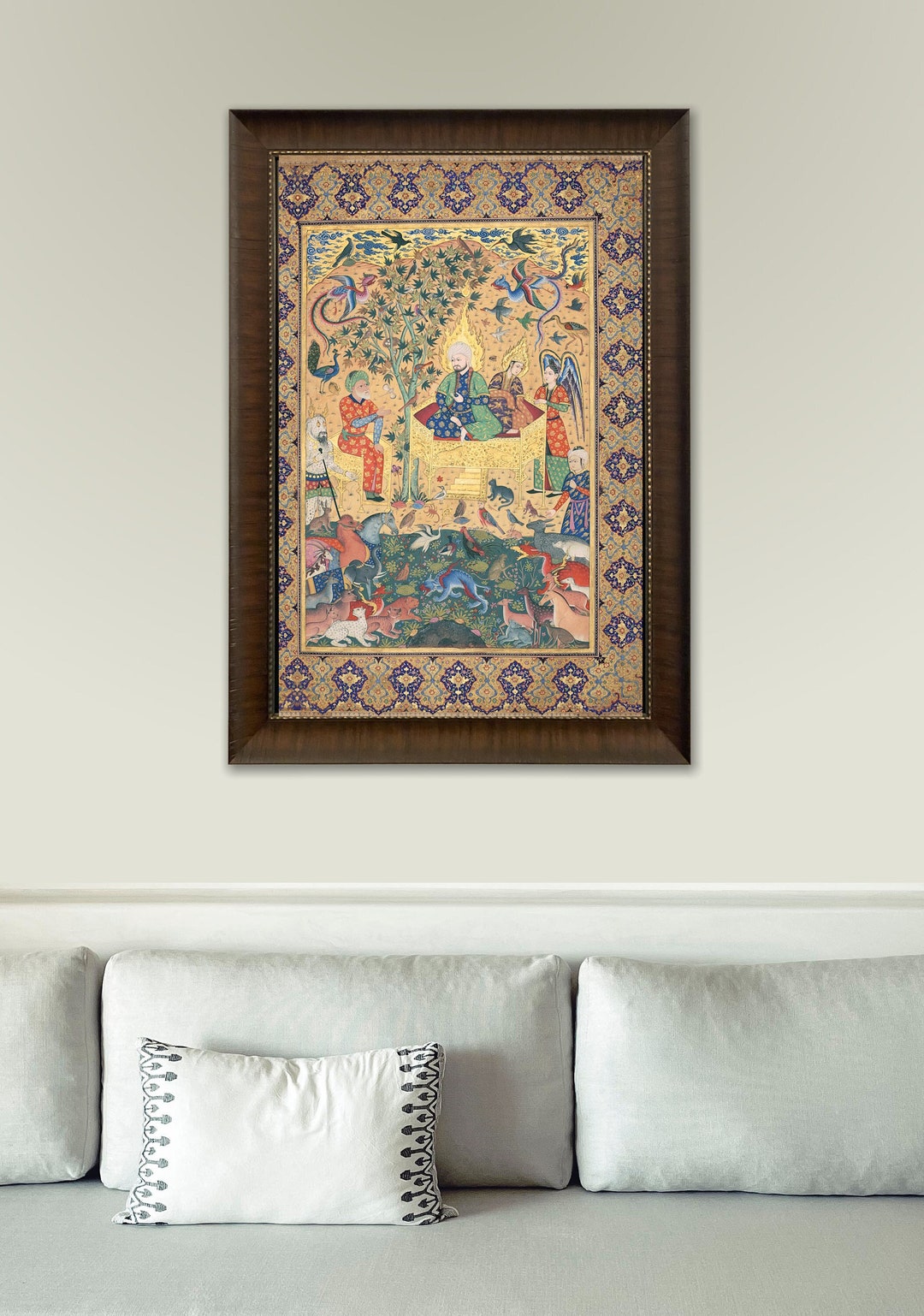 The Assembly of Solomon and Sheba, Eclectic Decor, Mughal Art Digital ...