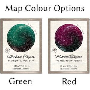 Star Date Map, Digital Star Map by Date, Eclectic Decor, Nautical, Star ...