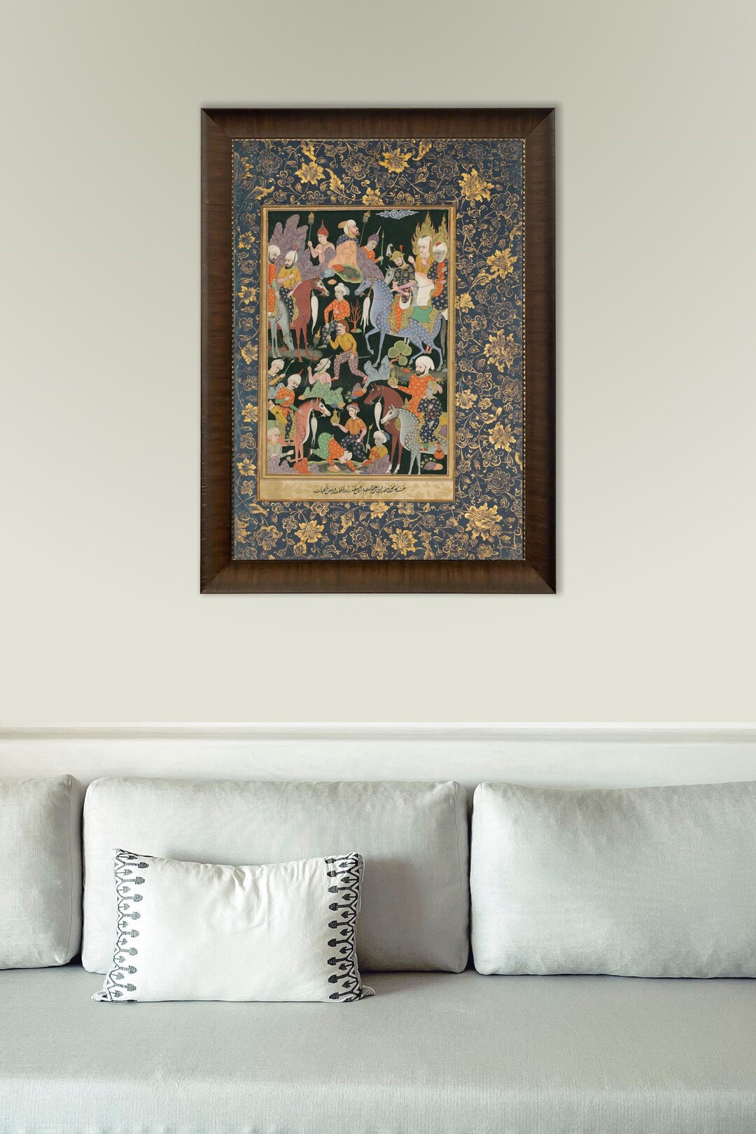 Khidr and Elijah Find Water of Life, Eclectic Decor, Mughal Wall Art ...