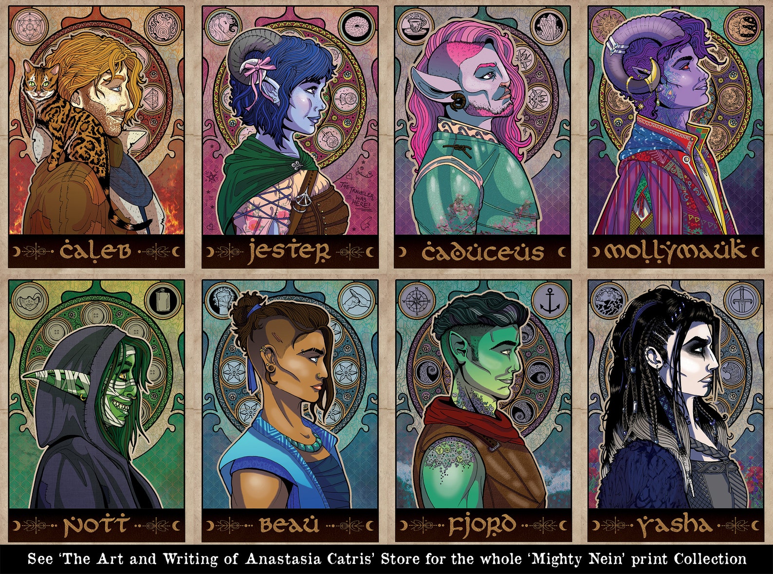 Vax Critical Role A5 Fine Art Print 300GSM Wall Art Wall Decor | Etsy