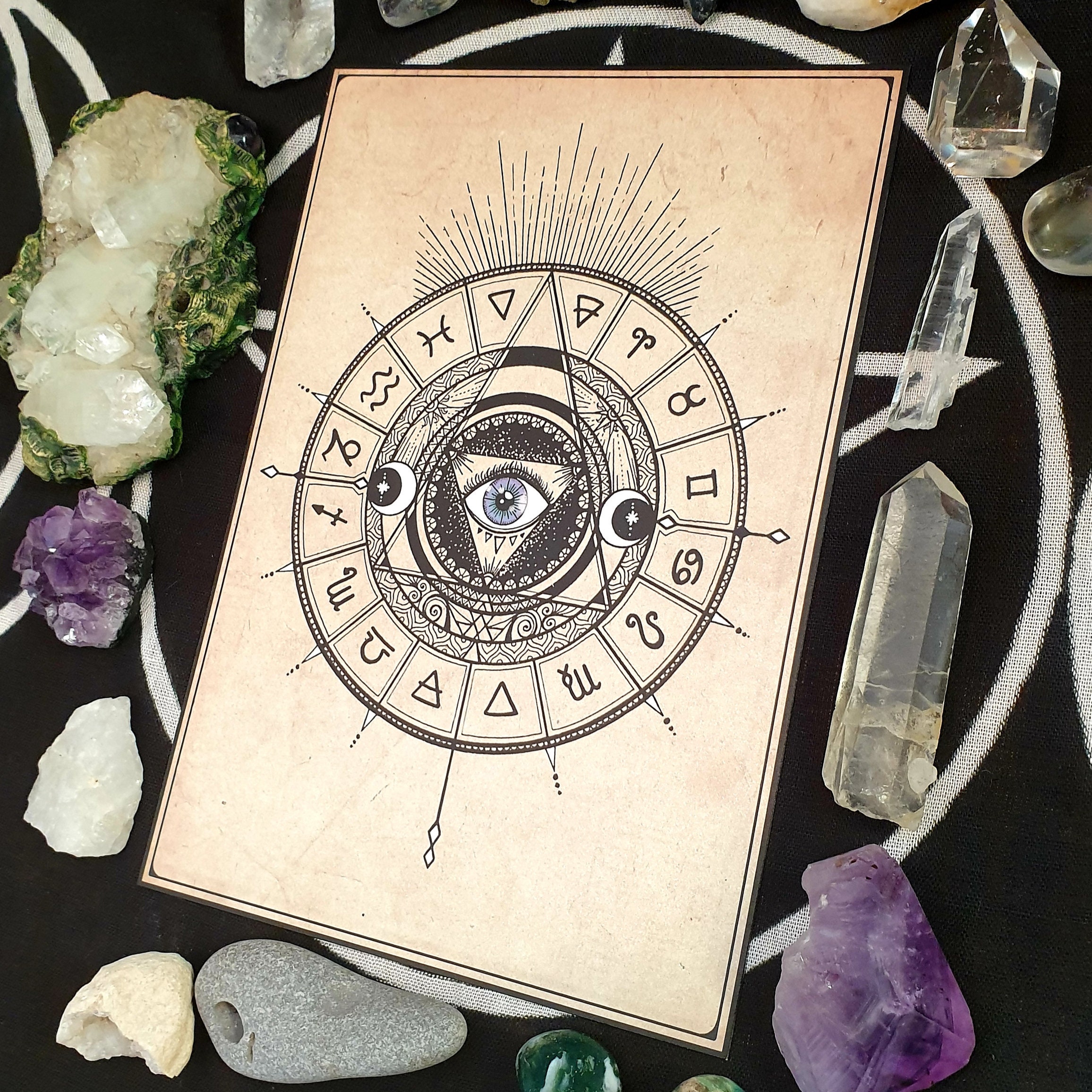 Spiritual Eye A5 Art Print Pagan Wall Decor Wiccan artwork | Etsy