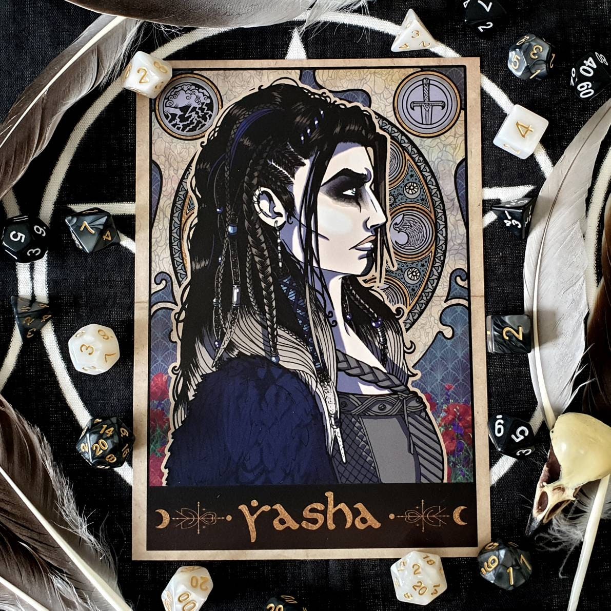 Home Décor Wall Hangings Yasha & Wife 5x7 Print Zuala Critical Role Fan ...