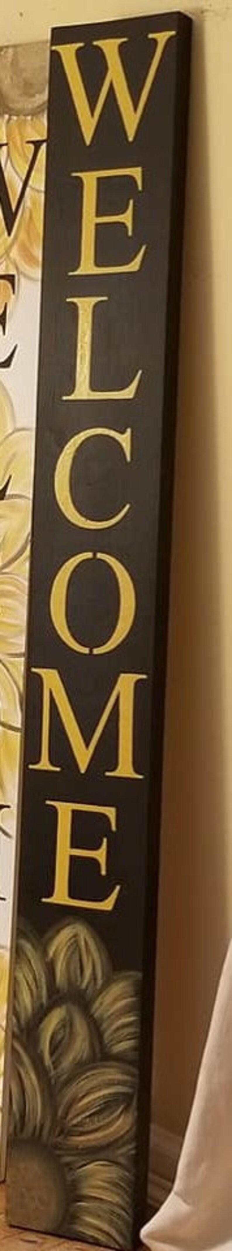 Free Shipping Sunflower Yellow Welcome Sign Sunflower | Etsy