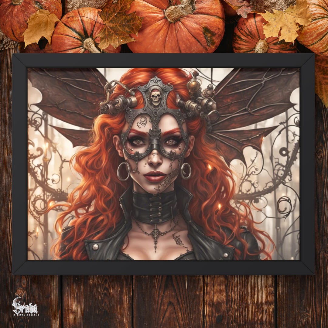 Ironwing Matriarch | Steampunk Gothic Sprite I Dark Fantasy Retro Art ...