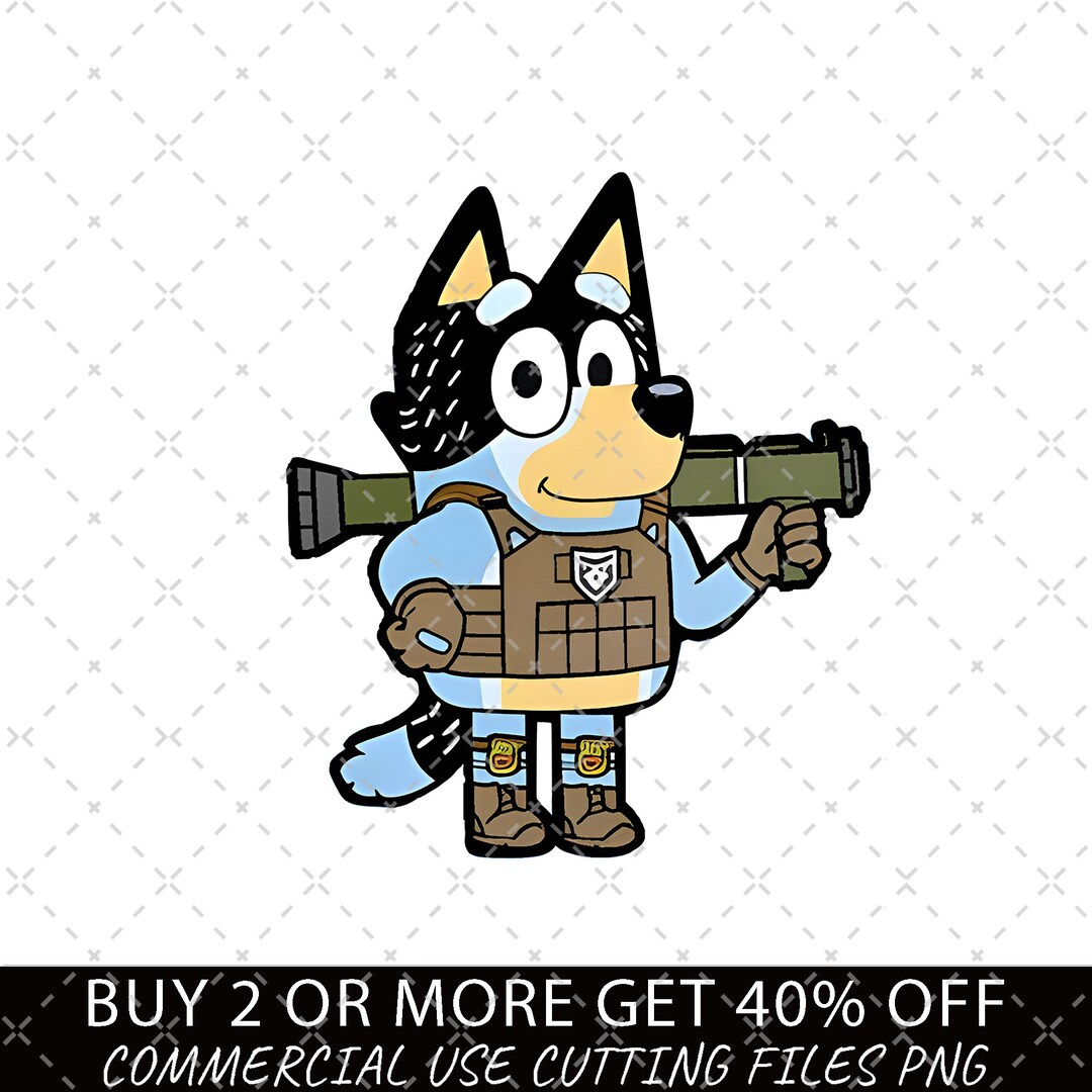 Military Bluey PNG, Bluey Family Png, Decal Files, Vinyl Stickers, Car ...