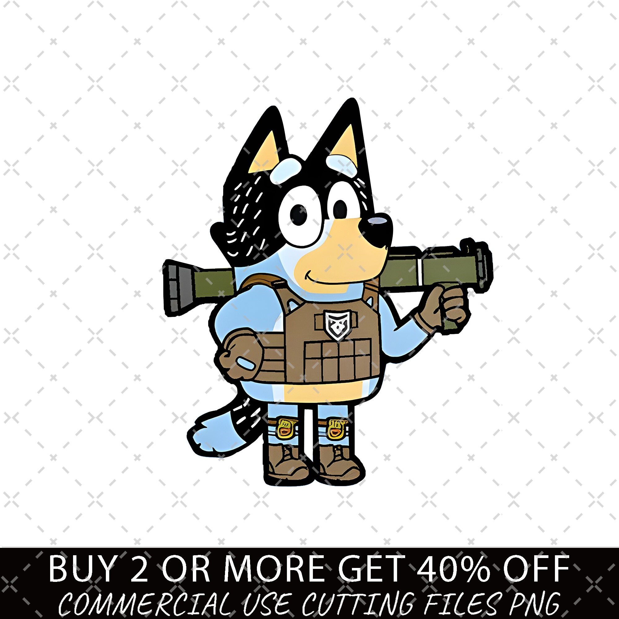 Military Bluey PNG, Bluey Family Png, Decal Files, Vinyl Stickers, Car ...