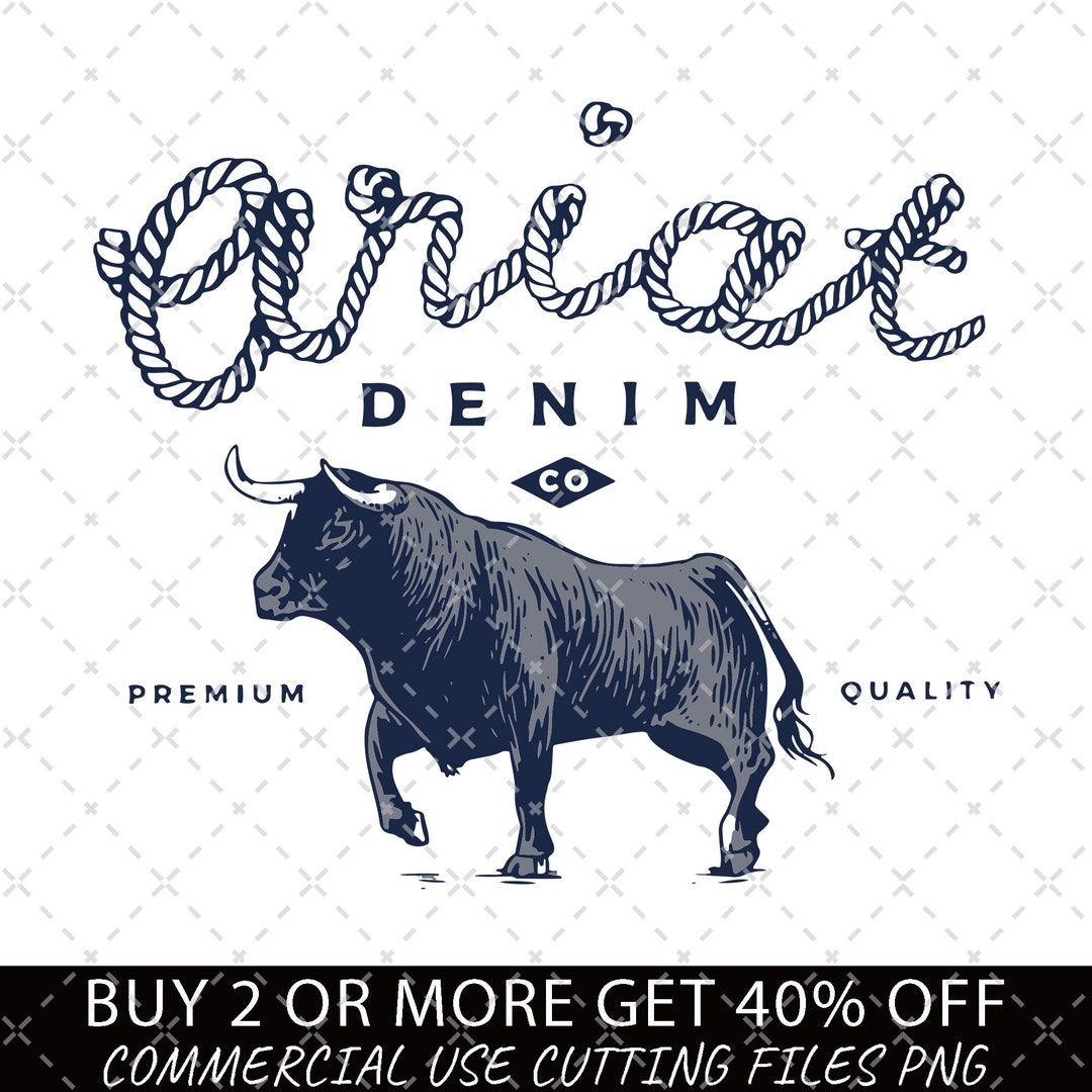 Vintage Inspired Png, Ariat Denim Bull, Western Flair Png, Western Png ...