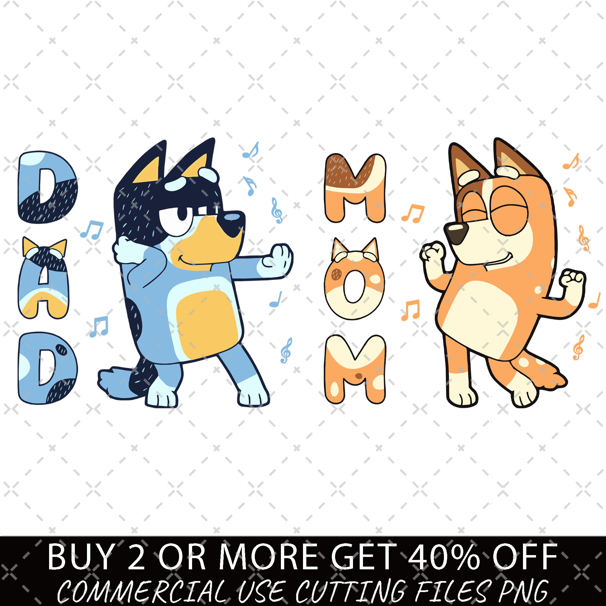 Bluey Mom Png, Bluey Dad PNG, Bluey Family Png, Bluey PNG, Bluey Mum ...