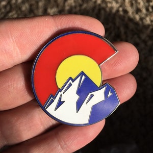 Colorado Mountains Pin Silver - Etsy