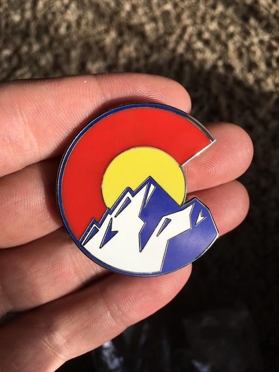 Colorado Mountains Pin Silver - Etsy