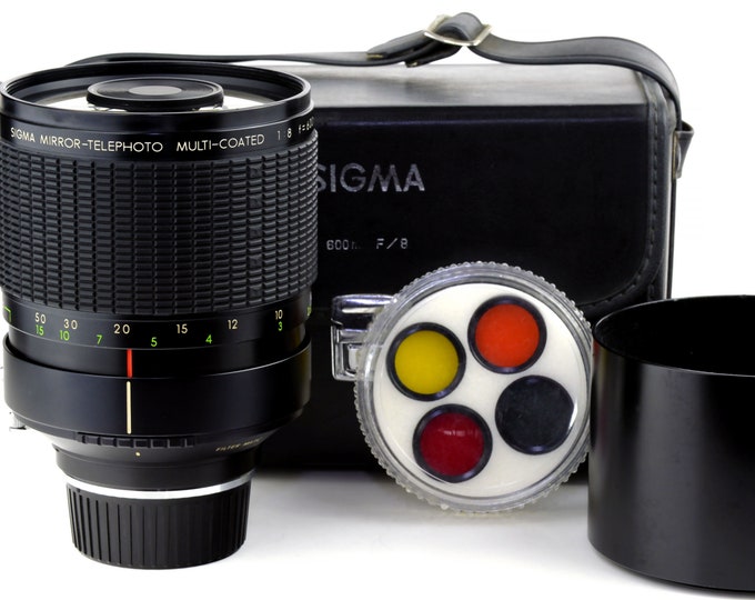 Reflex-sigma 600mm F/8 Filter-matic Super Telephoto Lens Catadioptric ...