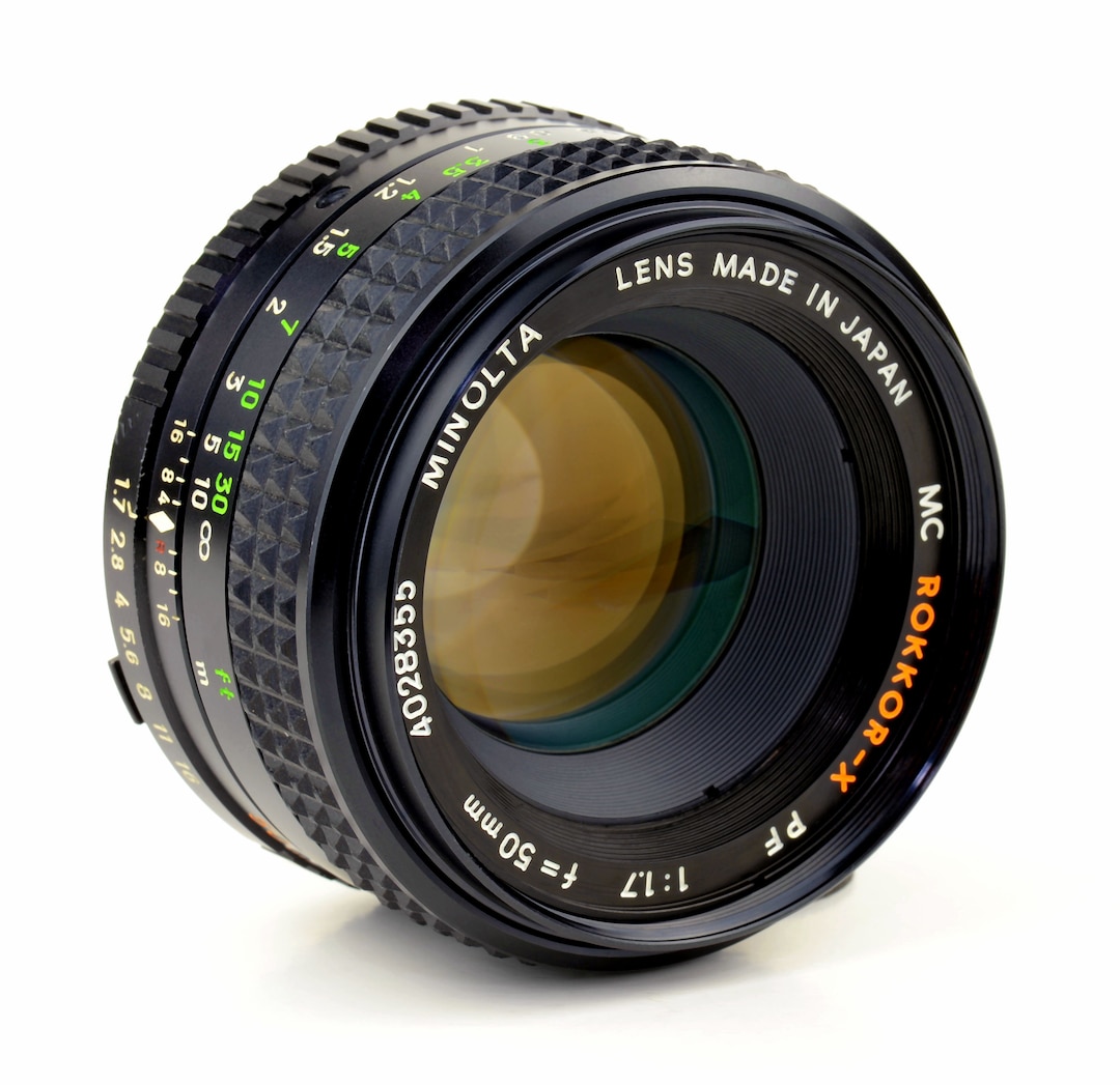 Minolta MC 50mm F/1.7 Rokkor-x PF Standard Prime Lens 4 Slr ILC ...