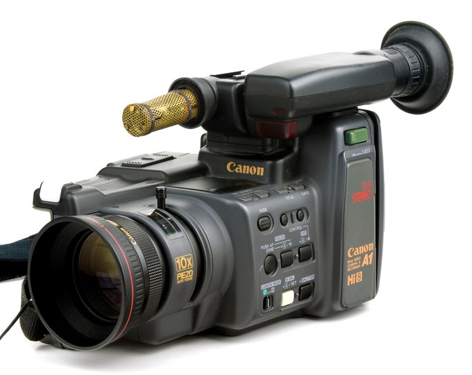 Canon Canovision 8 A1 Digital Hi8 8mm Video Camera & Recorder an 8-80mm F/1.4 AF Macro Zoom Lens ...