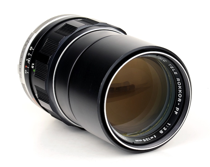 Minolta MC 135mm F/2.8 Tele Rokkor-pf Telephoto Prime Lens 4 Minolta ...