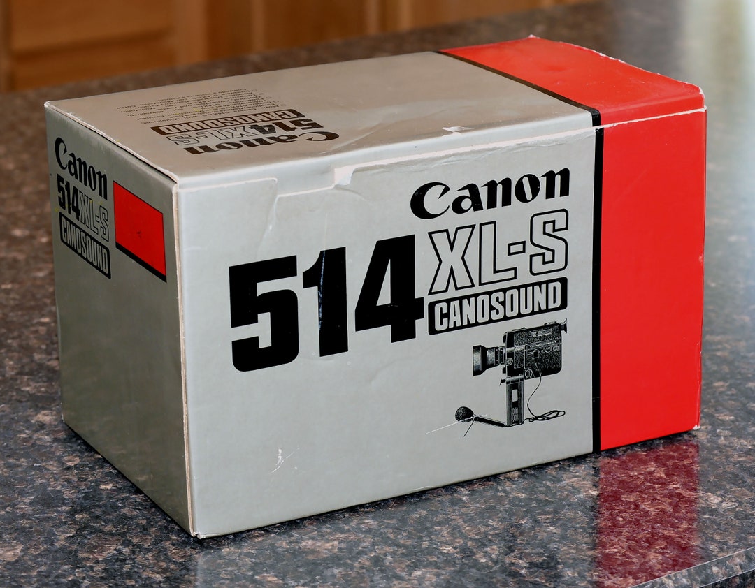 Canon S8 514XL-S Canosound Super-8 Movie Camera Original Box with Foam ...