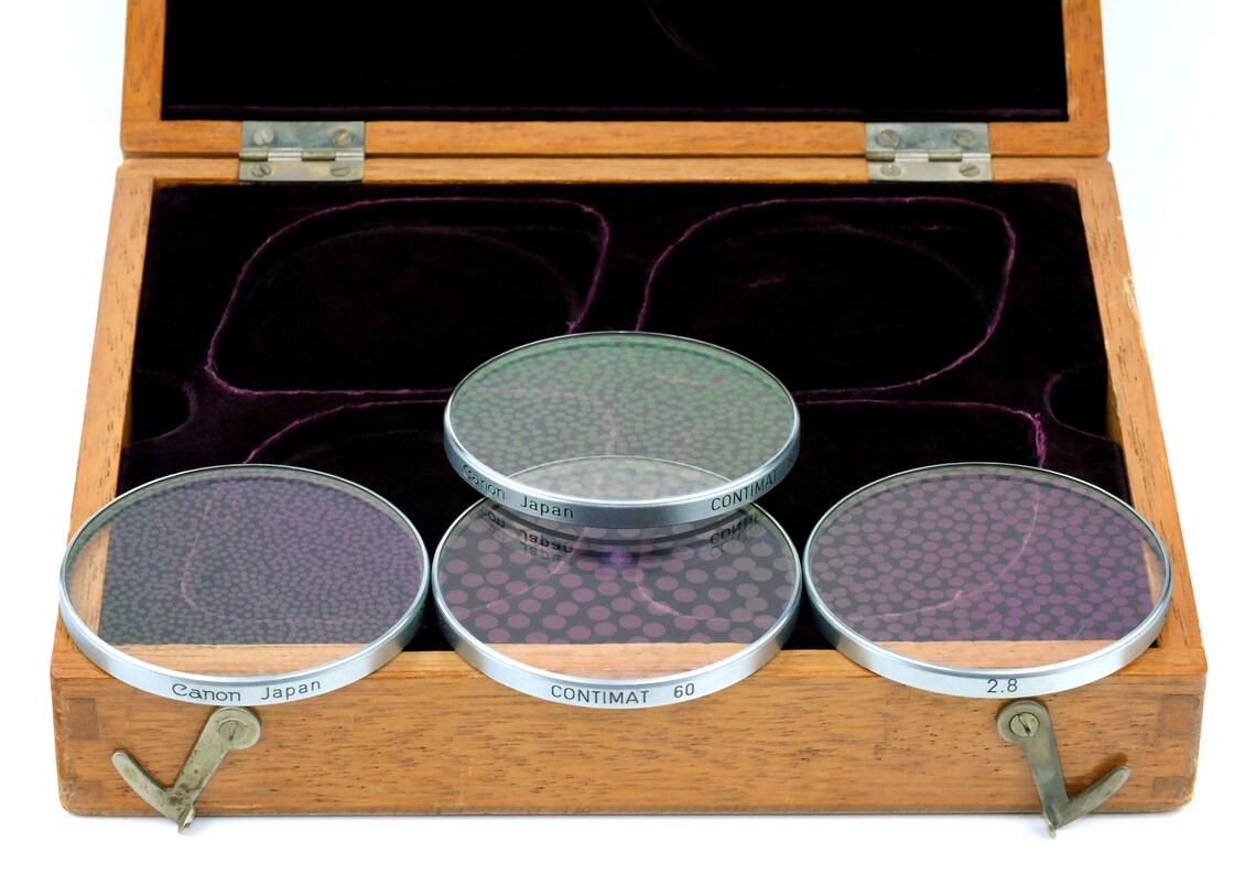 Canon Contimat Anti-moire Filters Complete in Original Wooden | Etsy